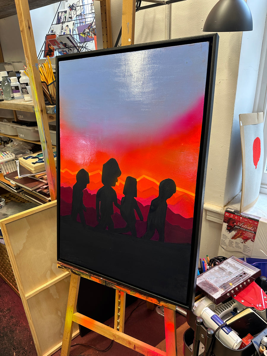 Fools gold original painting 85cm x 60cm – A Guy Called Minty