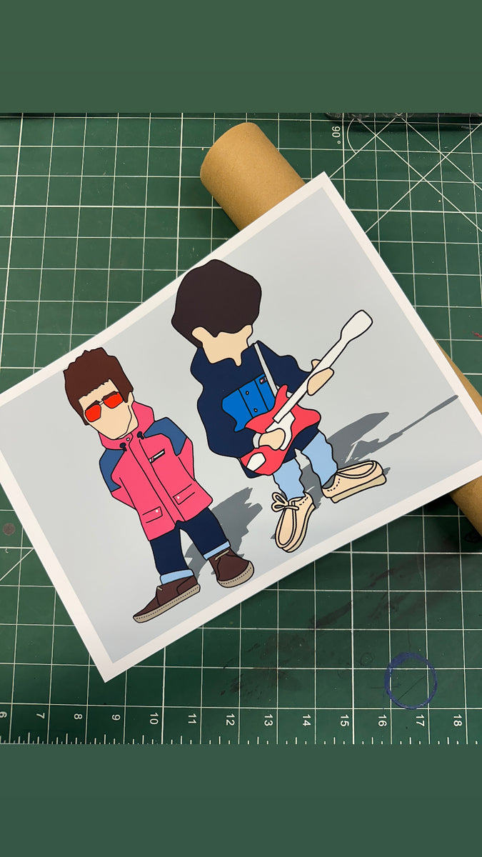 Liam Gallagher & John squire print – A Guy Called Minty