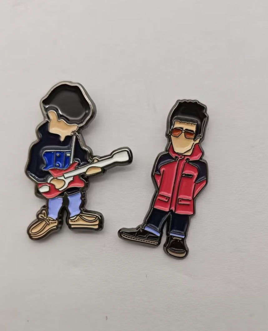 Liam Gallagher & John Squire limited edition Pin set – A Guy Called Minty