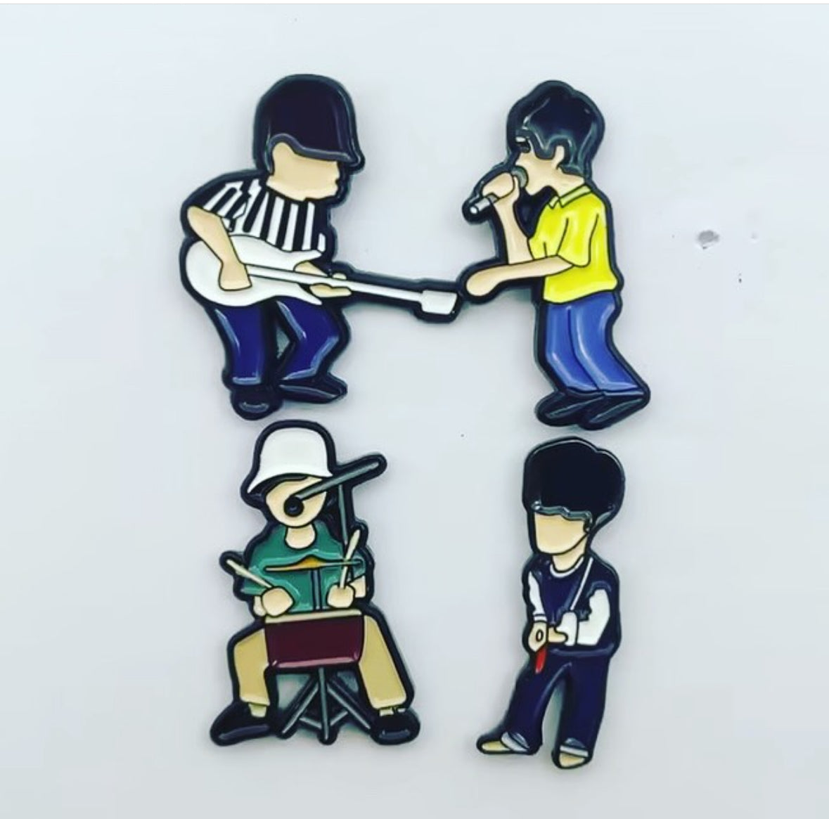 Stone Roses limited edition Enamel Pin Badge Set – A Guy Called Minty
